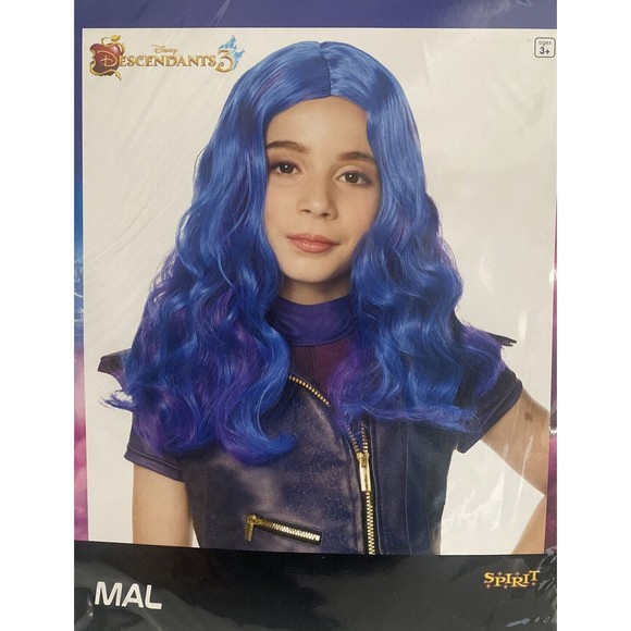 Spirit | Costumes | Disney Descendants 3 Kids Mal Wig Bluepurple ...